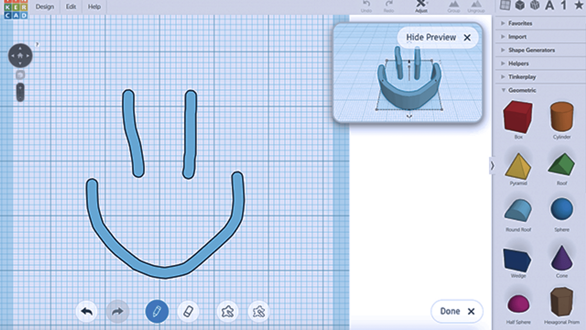 Draw Using the Scribble Feature on Tinkercad