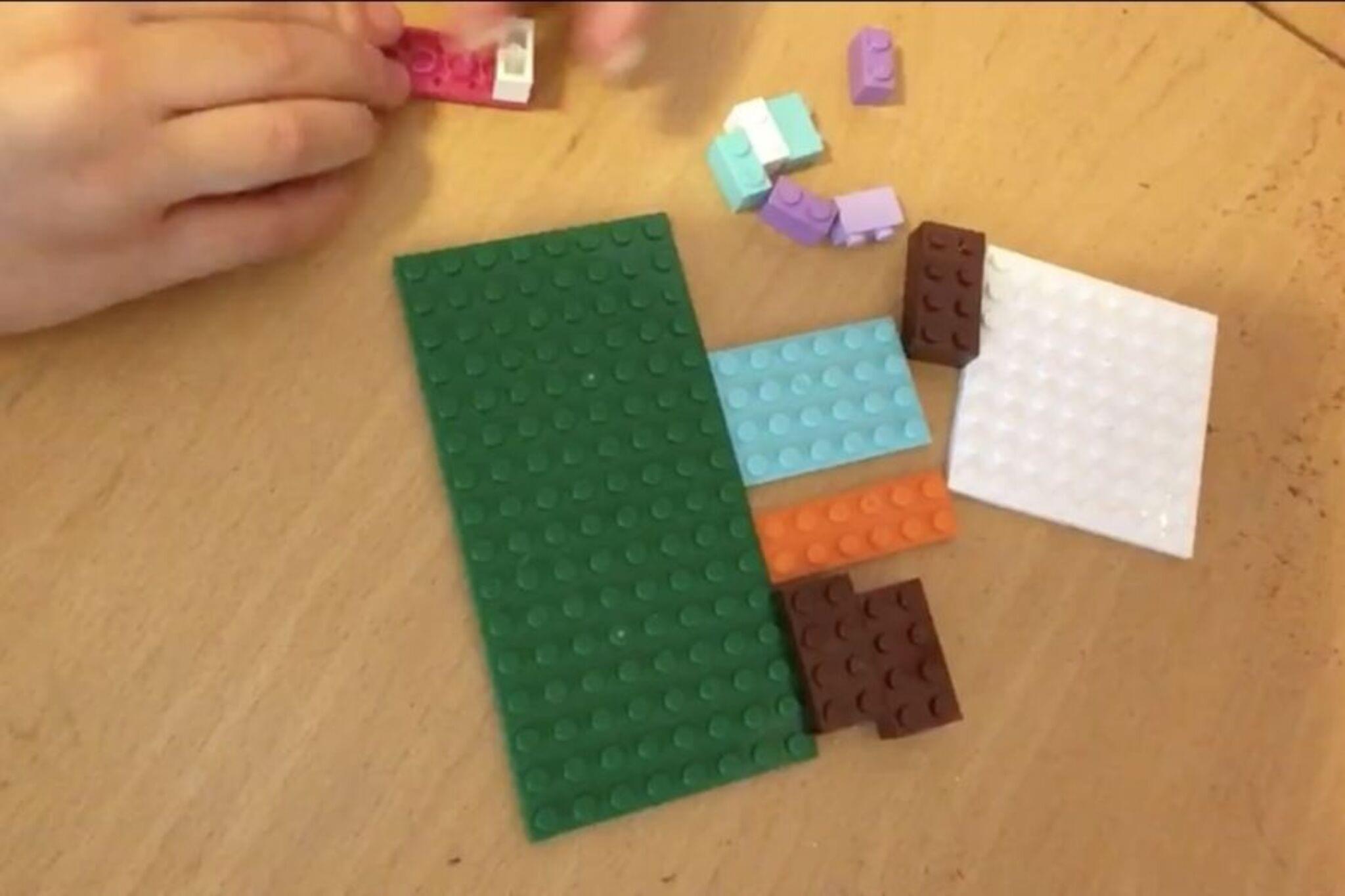 Make a Lego Picnic Set. Activities for Kids.